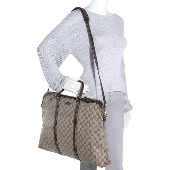 Gucci | Bags | Gucci Gg Plus Cuoio Minerva Monogram Briefcase | Poshmark